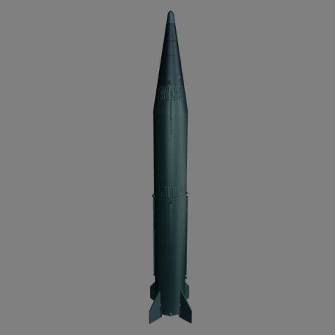 chinese css2 irbm missile 3D Model in Projectiles 3DExport