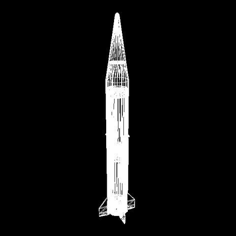 chinese css2 irbm missile 3D Model in Projectiles 3DExport