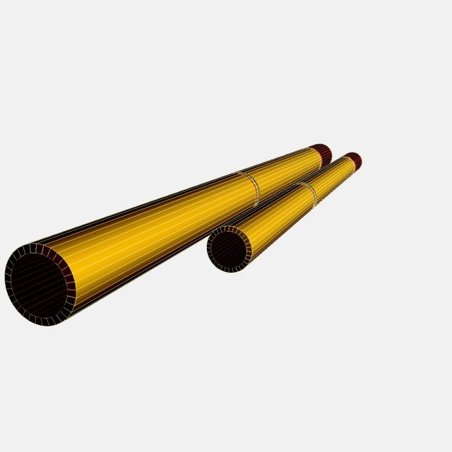 iranian missile fadjr 3 fadjr 5 ar 3D Model in Projectiles 3DExport