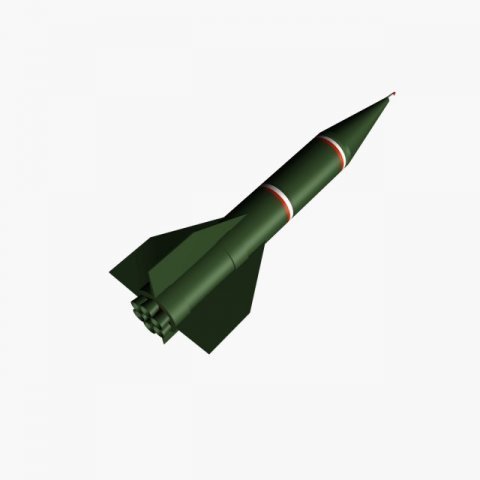 iranian shahin i ar rocket 3D Model in Projectiles 3DExport
