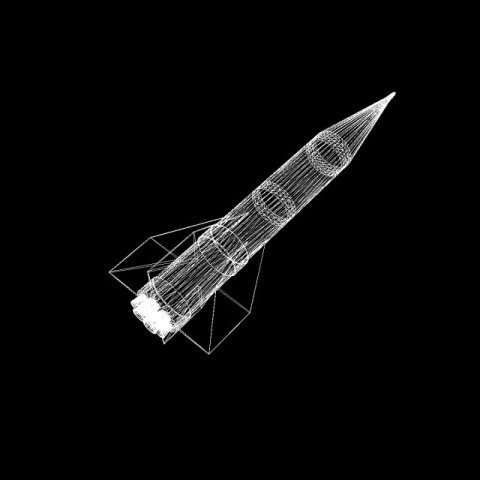 iranian shahin i ar rocket 3D Model in Projectiles 3DExport