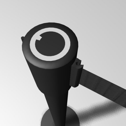 queue fence 11 3D Model in Exhibit 3DExport