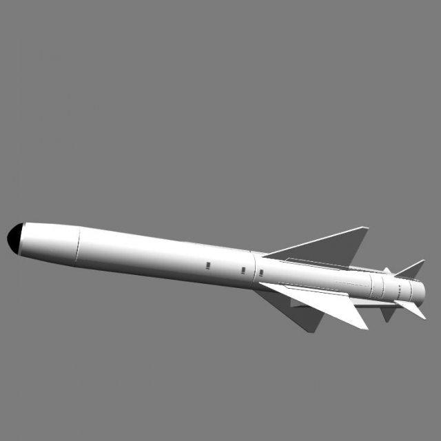 japanese asm2 missile 3D Model in Projectiles 3DExport