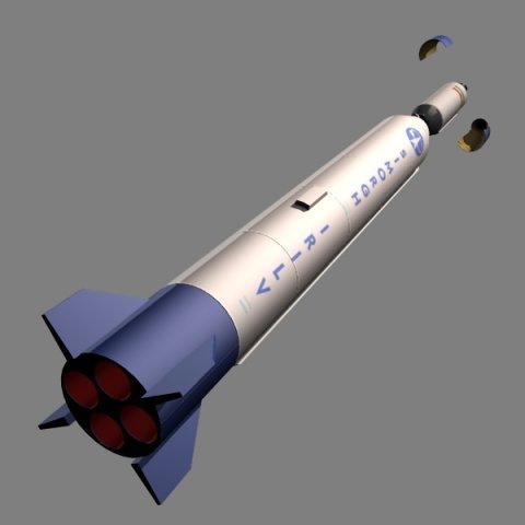 iranian simorgh3 irilv rocket 3D Model in Real Spacecraft 3DExport