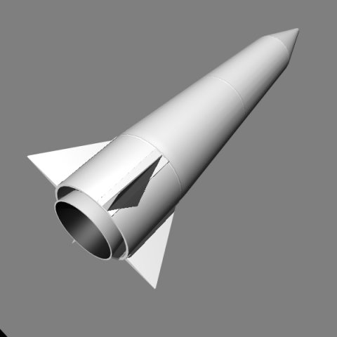 chinese css6 mod 2 srbm missile 3D Model in Projectiles 3DExport