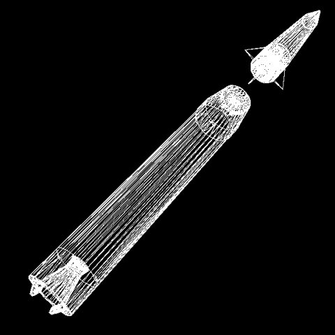 chinese css6 mod 2 srbm missile 3D Model in Projectiles 3DExport