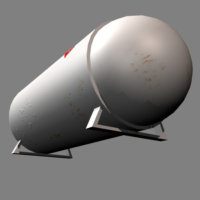 propane tank 3D Model in Parts 3DExport