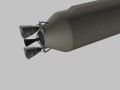 Iranian Simorgh Missile Concept 2 3D Model in Projectiles 3DExport