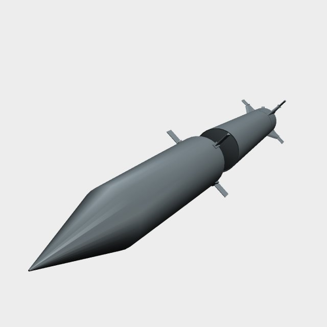 us pgm 11 redstone missile 3D Model in Projectiles 3DExport