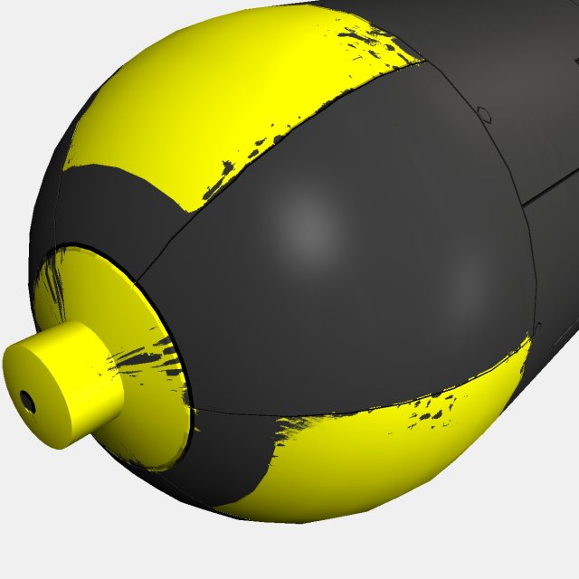 bomb nuke scheme 3D Model in Projectiles 3DExport
