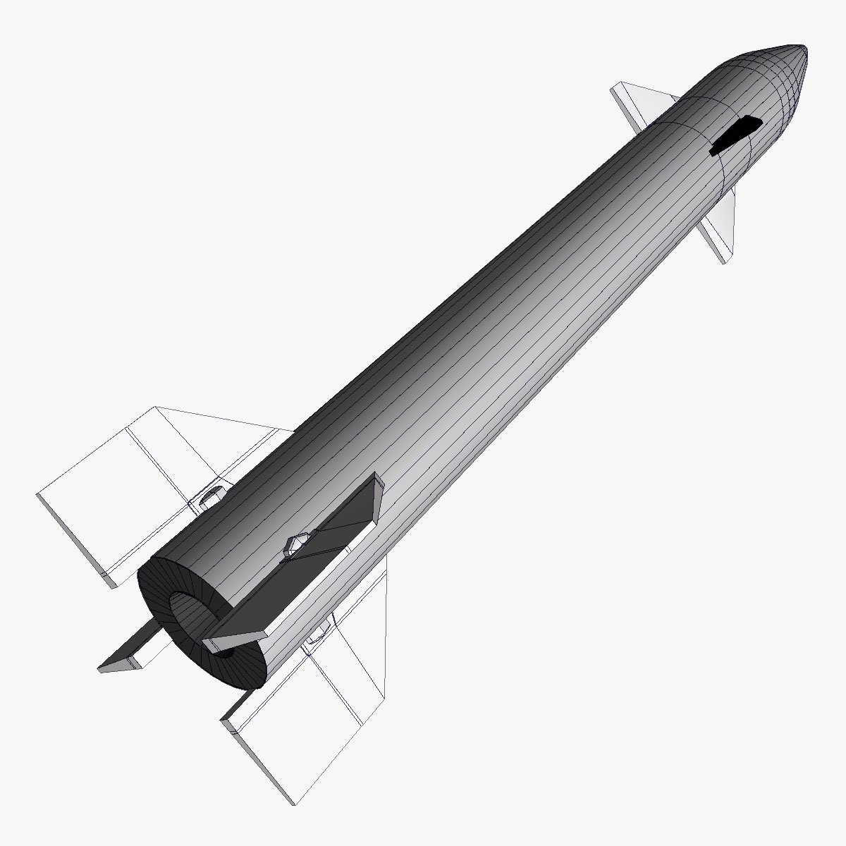 alababil rocket 3D Model in Projectiles 3DExport
