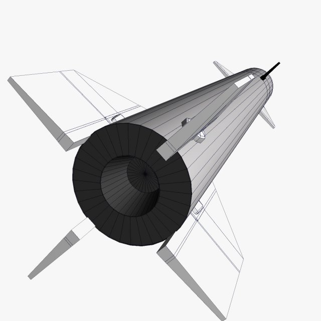 alababil rocket 3D Model in Projectiles 3DExport