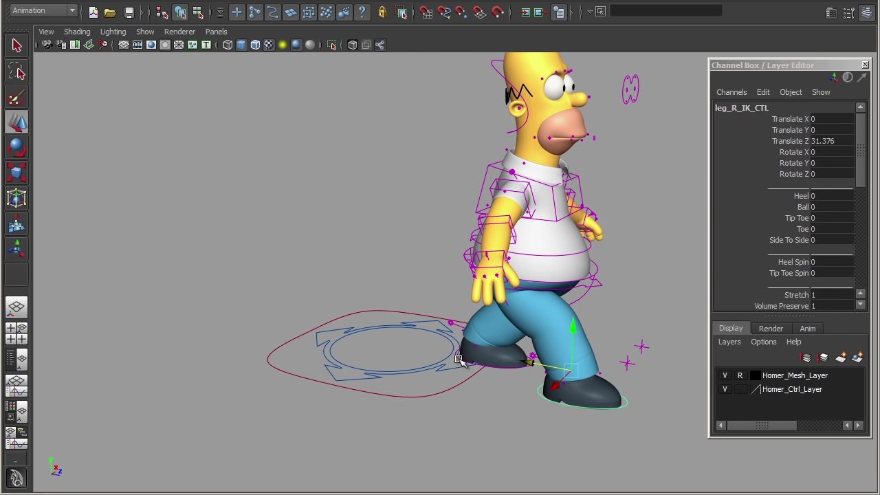 homer simpson maya 3D Models in Cartoon 3DExport