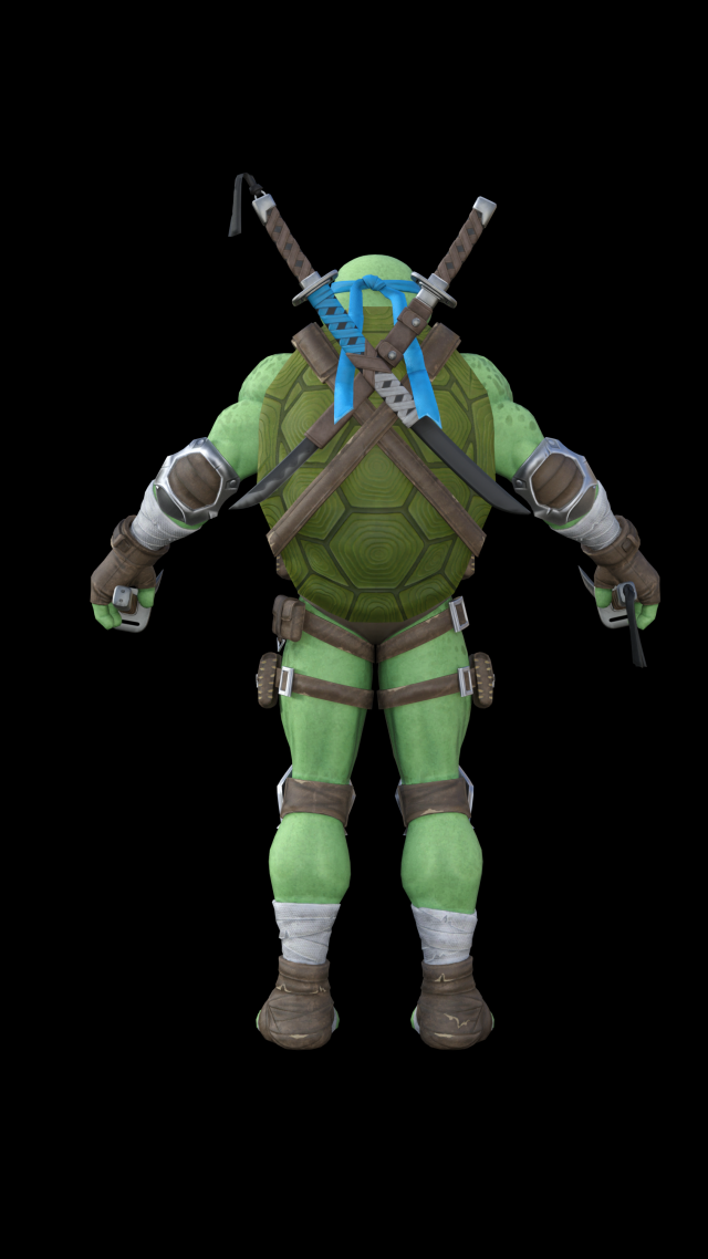 Leonardo Teenage Mutant Ninja Turtles 3D Model in Cartoon 3DExport