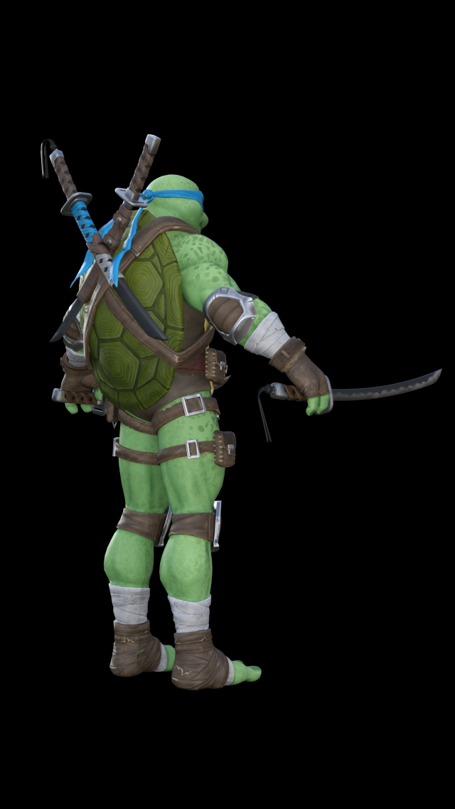 Leonardo Teenage Mutant Ninja Turtles 3D Model in Cartoon 3DExport