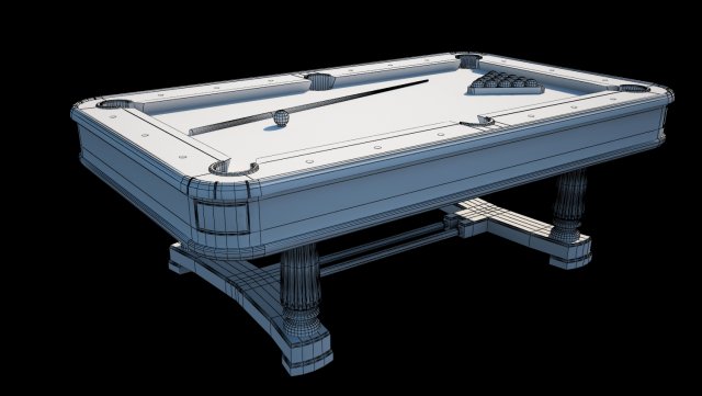 pool table Free 3D Model in Board Games 3DExport