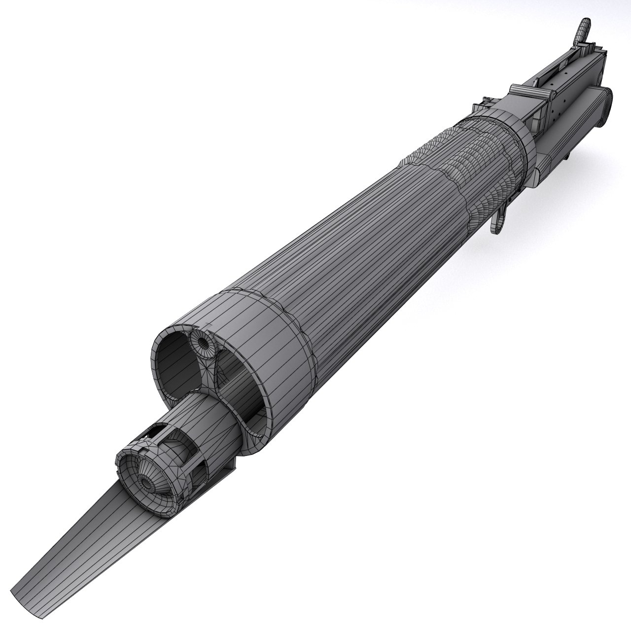 Vickers machine gun aircraft variant 3D Model in Machine Gun 3DExport