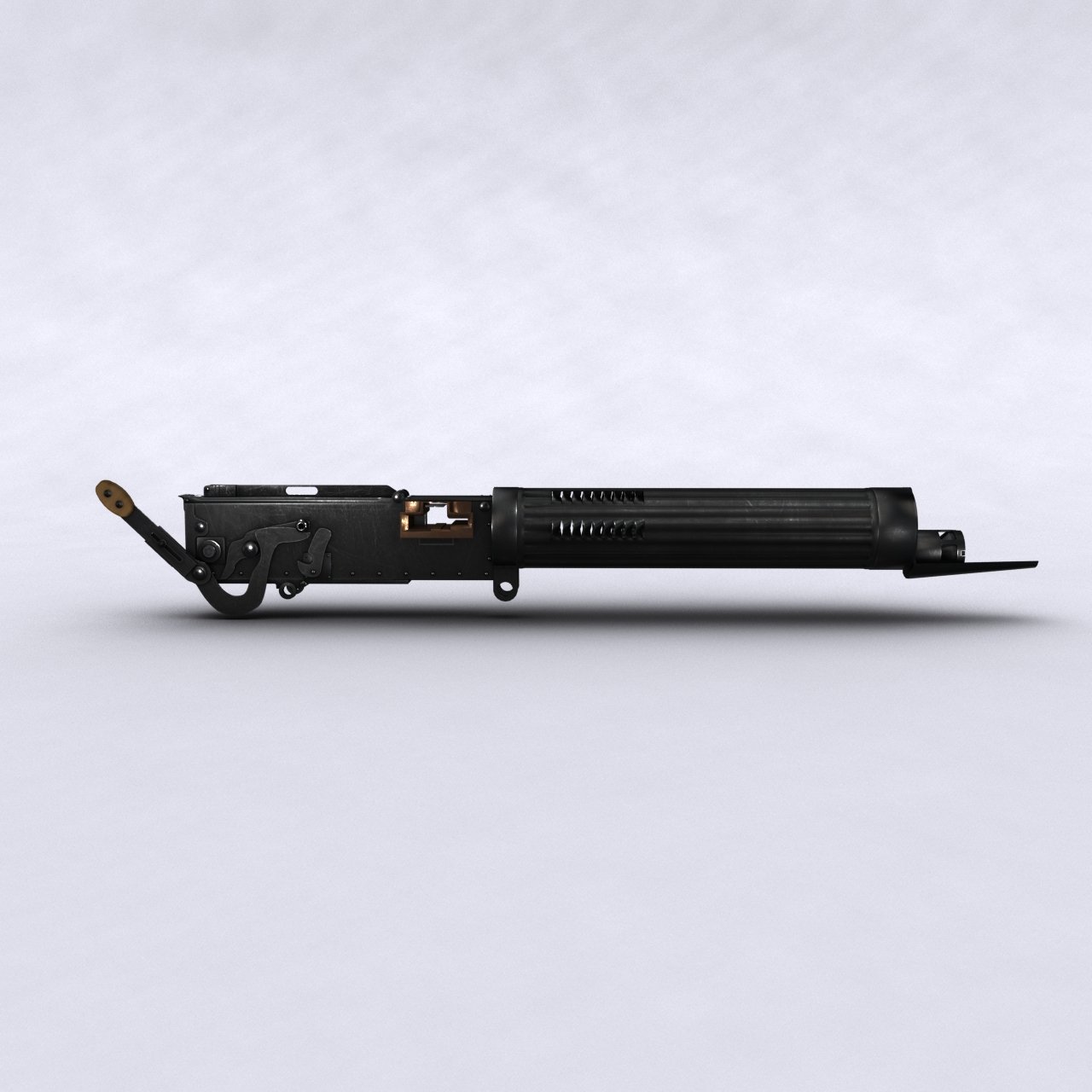 Vickers machine gun aircraft variant 3D Model in Machine Gun 3DExport