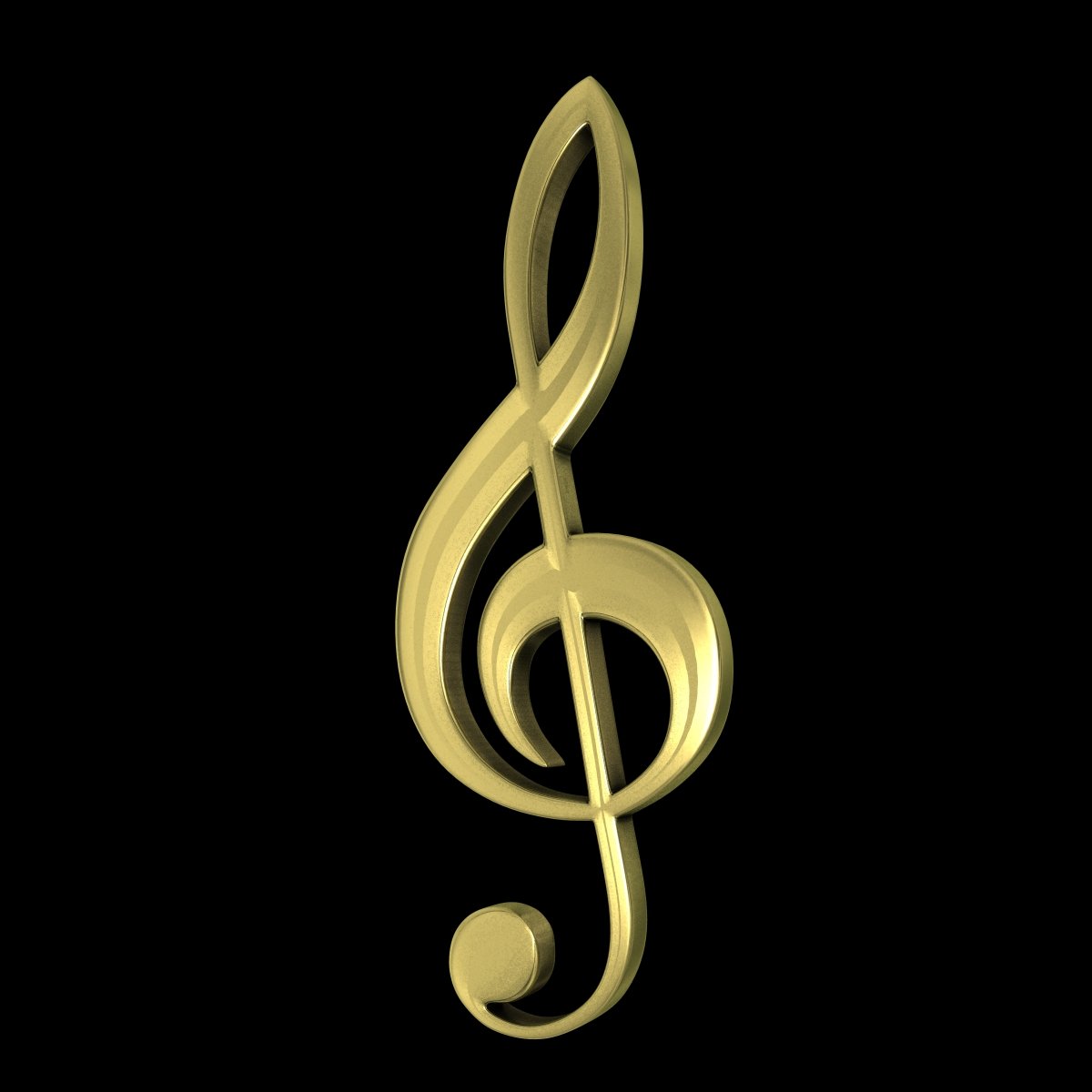 Musical Clef sign 3D Model in Other 3DExport