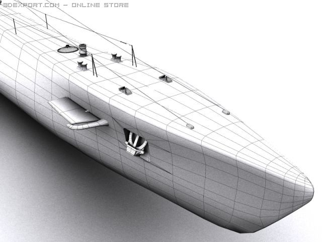 k21 wwii soviet submarine 3D Model in Submarine 3DExport