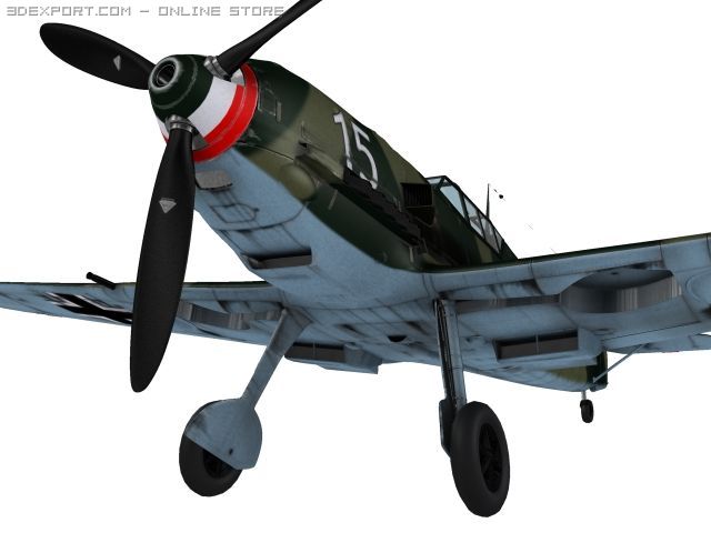 Messerschmitt BF109E3 Emil 3D Model in Fighter 3DExport