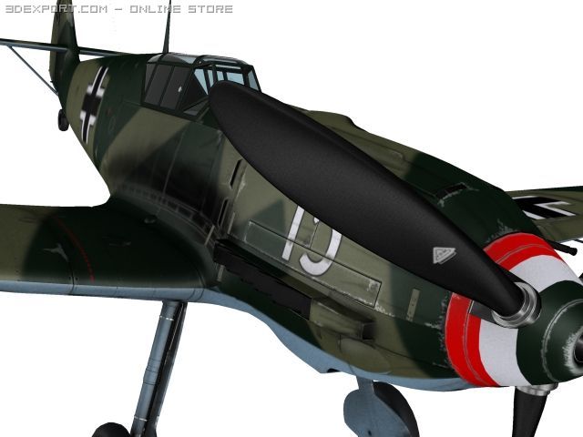 Messerschmitt BF109E3 Emil 3D Model in Fighter 3DExport