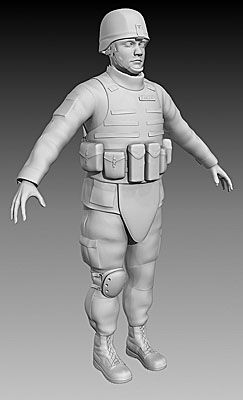 US army soldier 3D Model in Man 3DExport