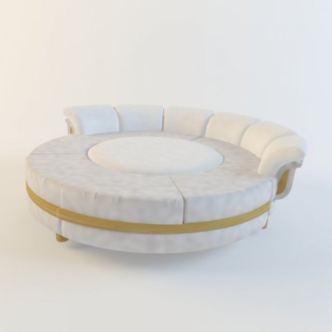 round shaped sofa 3D Model in Sofa 3DExport