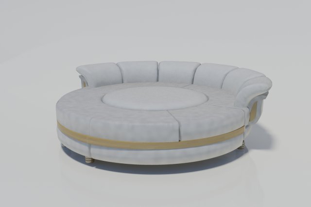 round shaped sofa 3D Model in Sofa 3DExport