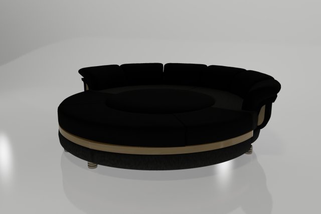 round shaped sofa 3D Model in Sofa 3DExport