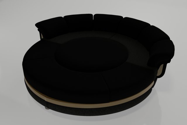 round shaped sofa 3D Model in Sofa 3DExport