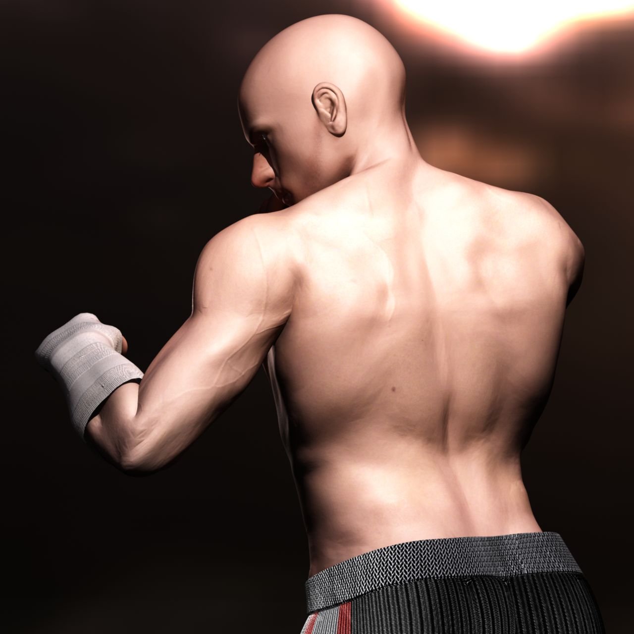 Strong Man 3D Model in Man 3DExport
