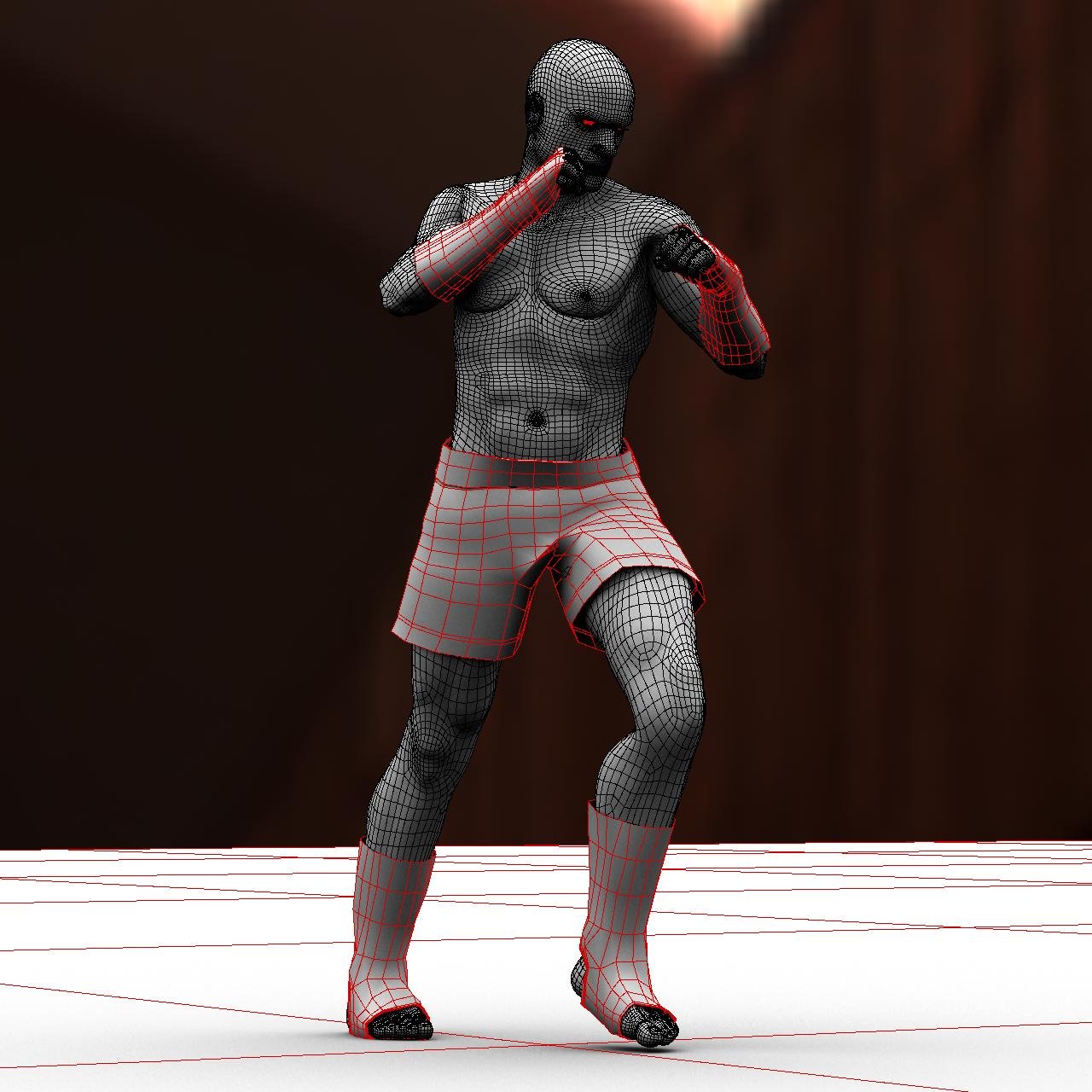 Strong Man 3D Model in Man 3DExport