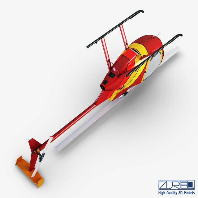 revolution mini-500 3D Model in Helicopter 3DExport