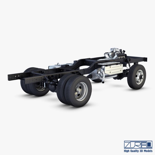 truck chassis 4x4 v 1 3D Model in Parts of auto 3DExport