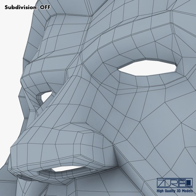 bad man mask v 1 3D Model in Man 3DExport