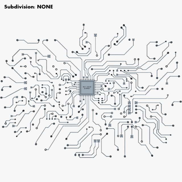 electronic circuit v 5 3D Model in Parts 3DExport