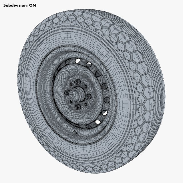 Car Wheel M 1 3D Model in Parts of auto 3DExport