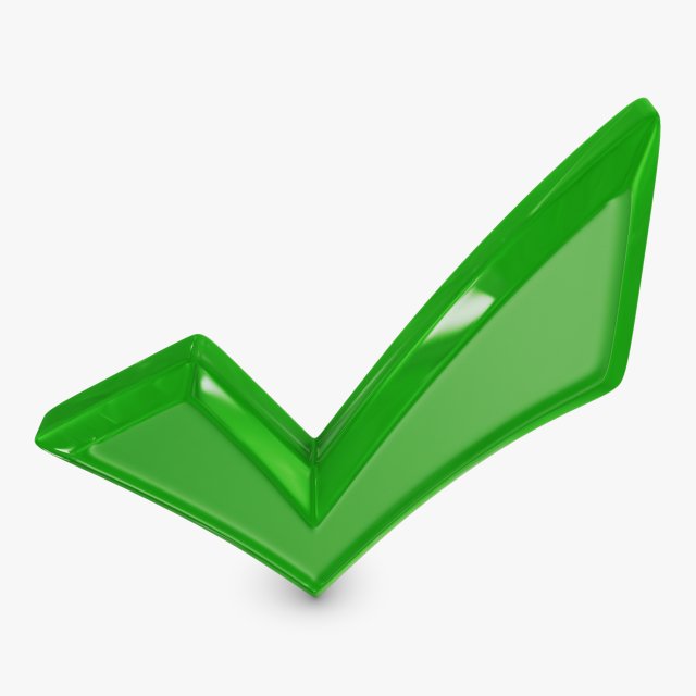 Check Mark v 1 3D Model in Other 3DExport