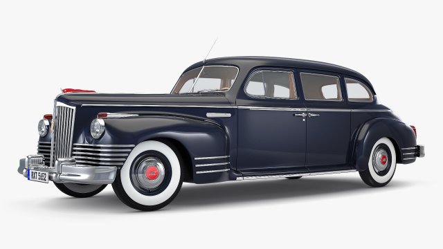 ZIS 110 1945-1961 Simple Interior M 1 3D Model in Old Cars 3DExport