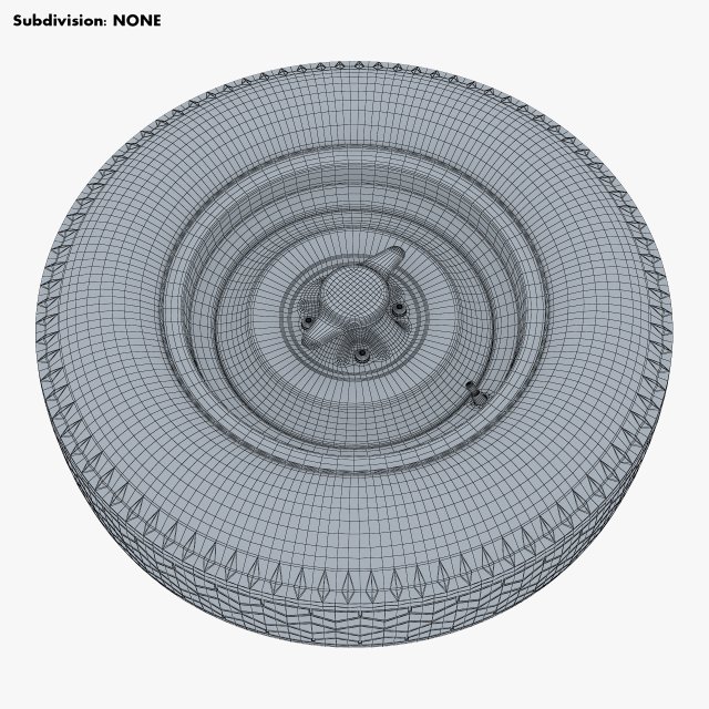 Retro Car Wheel M 1 3D Model in Parts of auto 3DExport