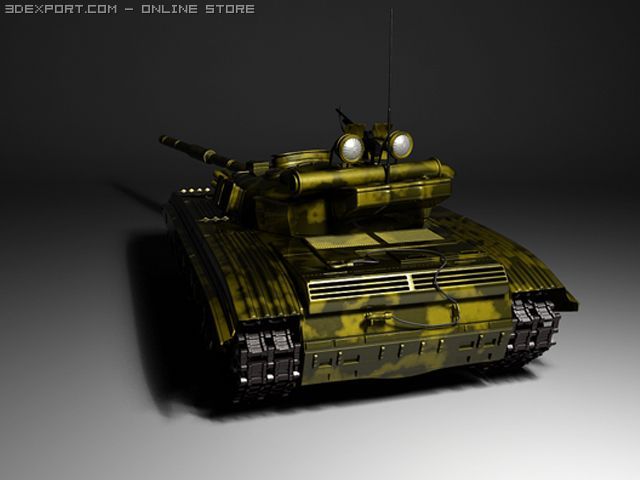 t64b main battle tank of soviet 3D Model in Tank 3DExport