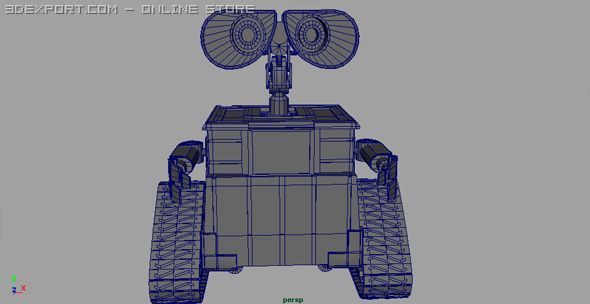 walle 3D Model in Robot 3DExport