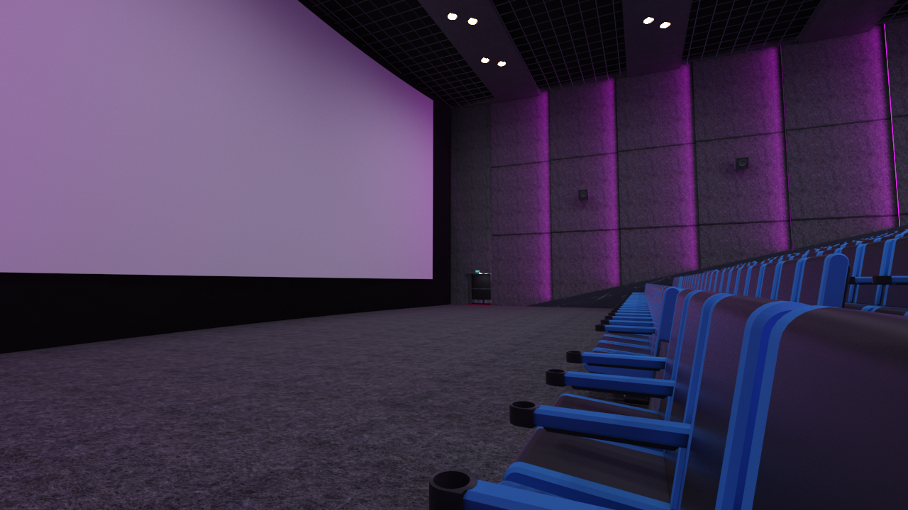 Movie theater 3D Model in Hall 3DExport