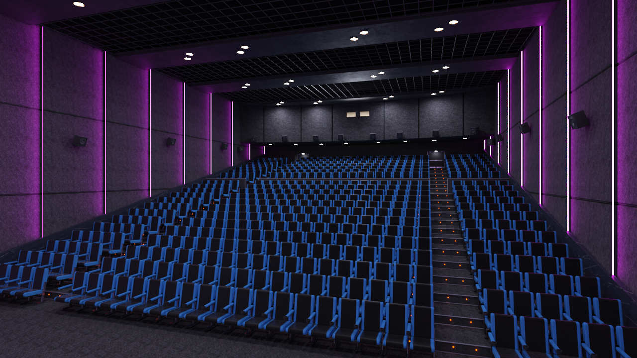 Movie theater 3D Model in Hall 3DExport