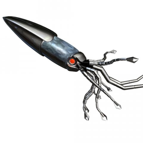 robot squid rigged 3D Model in Fantasy Spacecraft 3DExport