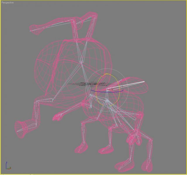 cartoon fly rigged 3D Model in Insects 3DExport