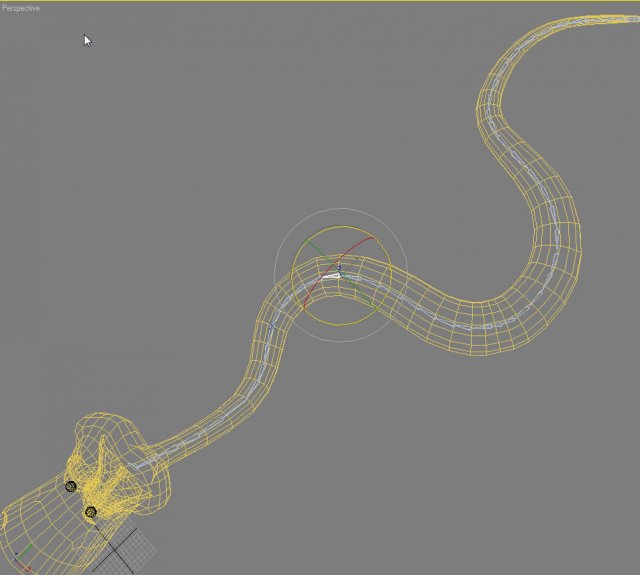 cartoon snake rigged 3D Model in Reptile 3DExport