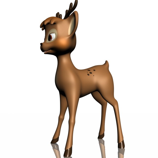cartoon deer rigged 3D Model in Deer 3DExport
