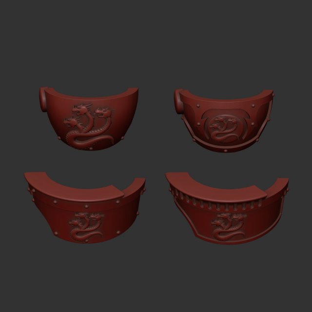 Alpha Legion Relic Terminator shoulders 3D Print Model in Board Games ...